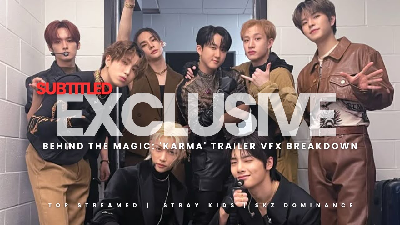 STRAY KIDS- Behind the Magic: 'KARMA' Trailer VFX Breakdown 😱 - YouTube