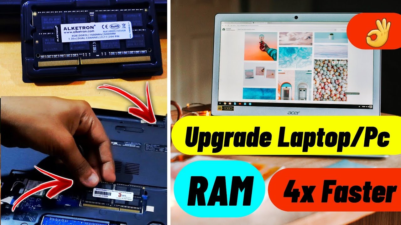 How Upgrade RAM on Laptop | Upgrade RAM on Dell, HP, Acer, Lenovo ...