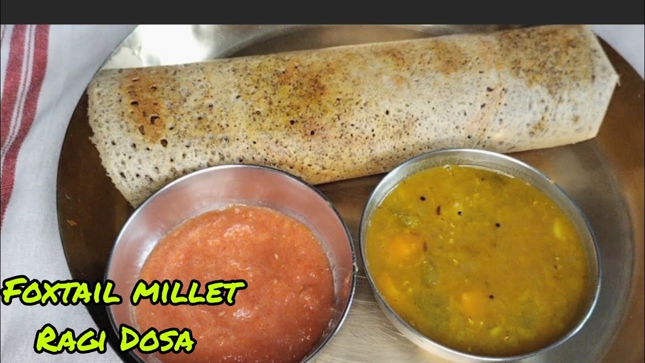 Healthy Protein Rich Breakfast/Ragi and Pulses Dosa Recipe/Multi grain ...
