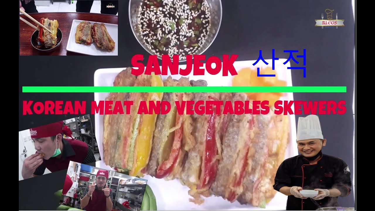 SANJEOK ( 산적) Korean Meat and Vegetables Skewers - YouTube