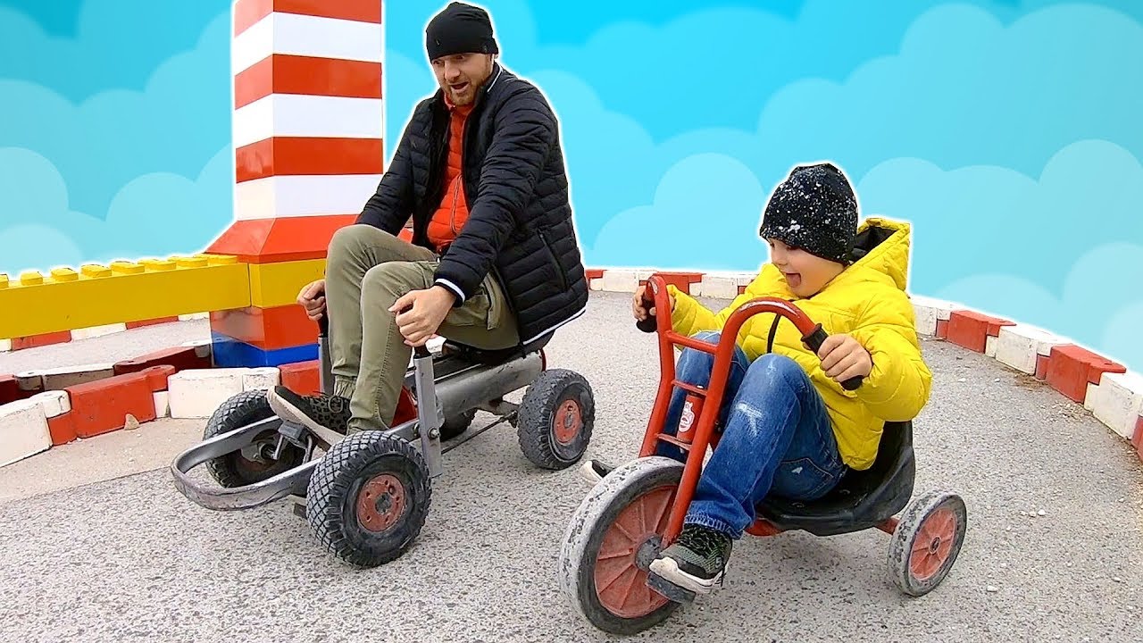 Who is Faster Race with Daddy | Timko playing with Toy Cars - YouTube