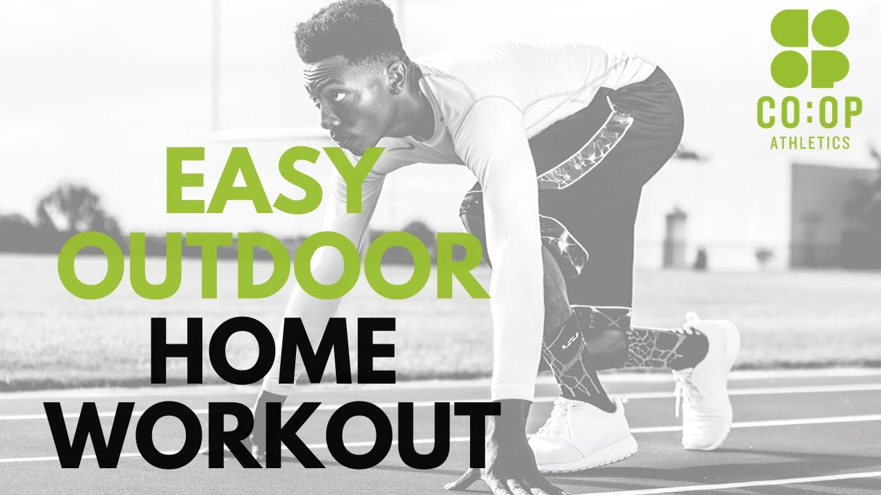 OUTDOOR HOME WORKOUT || CoOp Athletics - YouTube