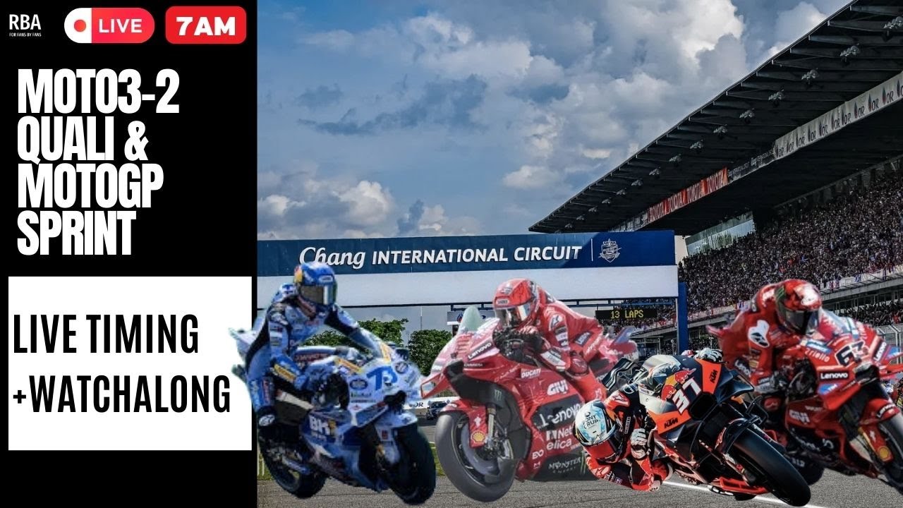 🏁 LIVE timing Thailand GP Watchalong! 🏁 #motogp #livemotogp - YouTube