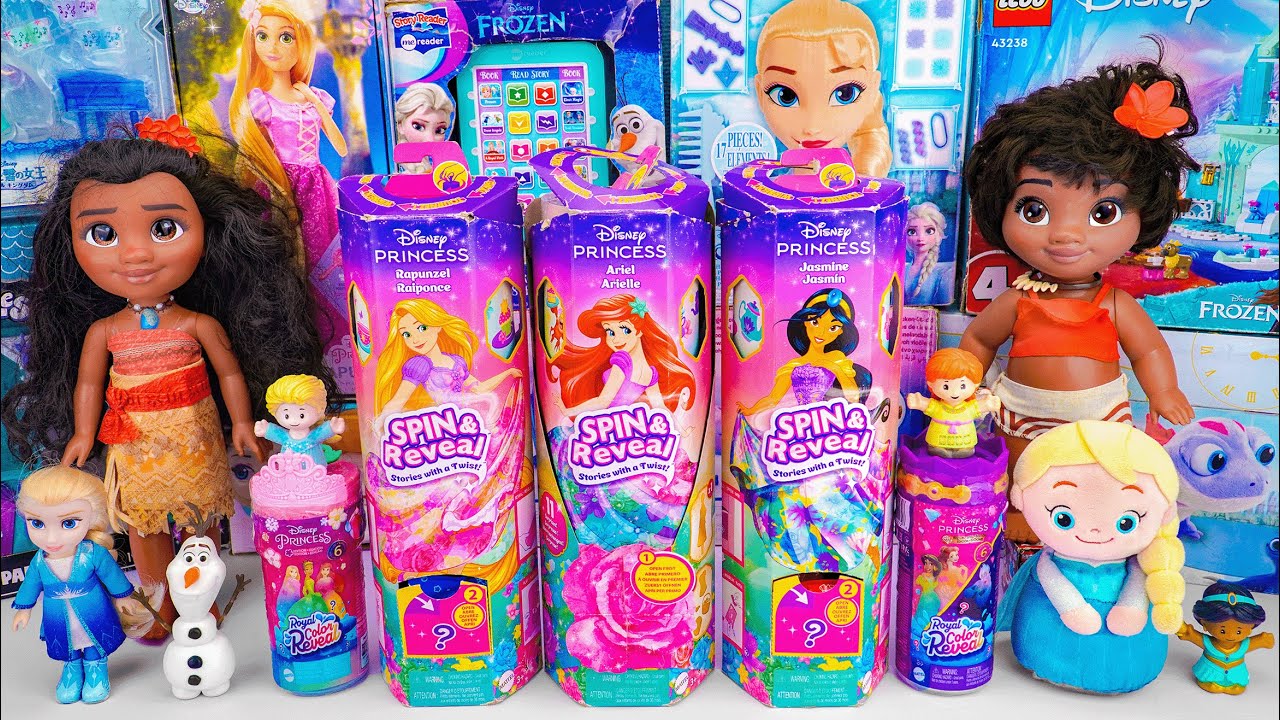 Unboxing Coolest Rapunzel, Ariel, Moana and Jasmine Doll Toys | Disney ...