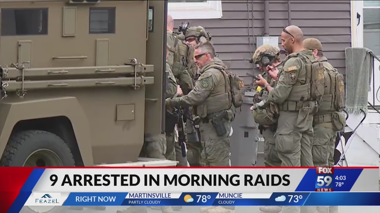 ATF, DEA raid multiple locations around Indy - YouTube