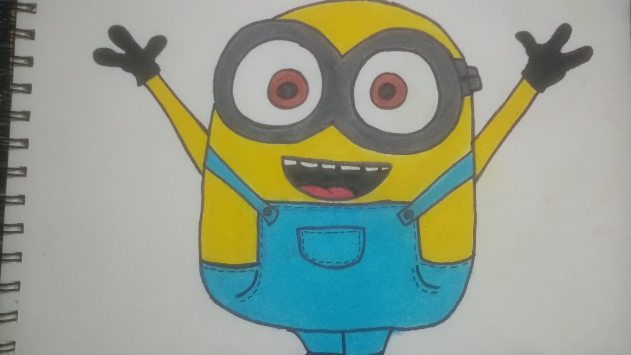 Draw Bob | Cartoon Character (Despicable Me / Minions) - YouTube