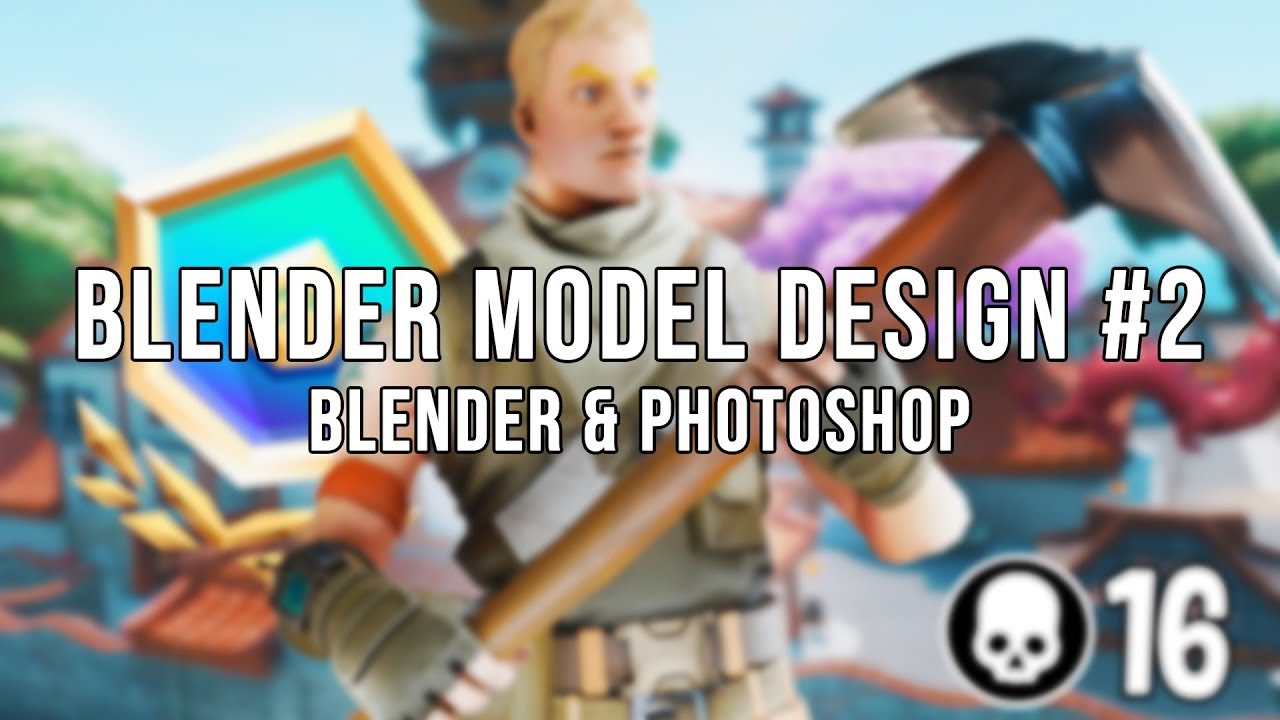 BLENDER MODEL DESIGN #2 | PHOTOSHOP & BLENDER - YouTube