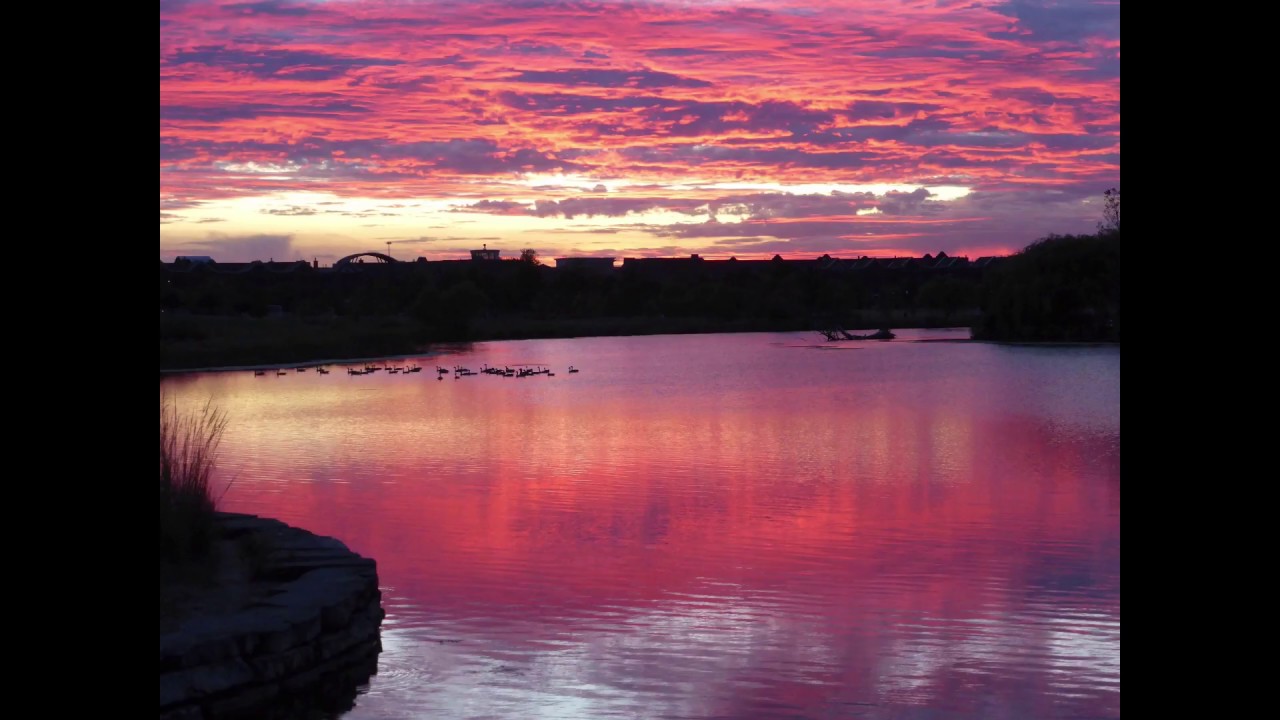 Gray Into Fuchsia Sunset - YouTube