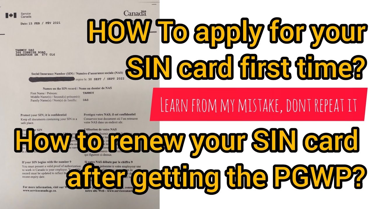 SIN_HOW To apply for your SIN card first time?_How to renew your SIN ...