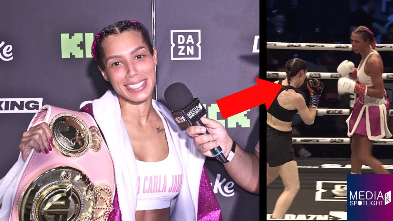 CARLA JADE - "WE'LL DO A REMATCH" REACTS TO SPLIT DRAW AGAINST MELANIE ...