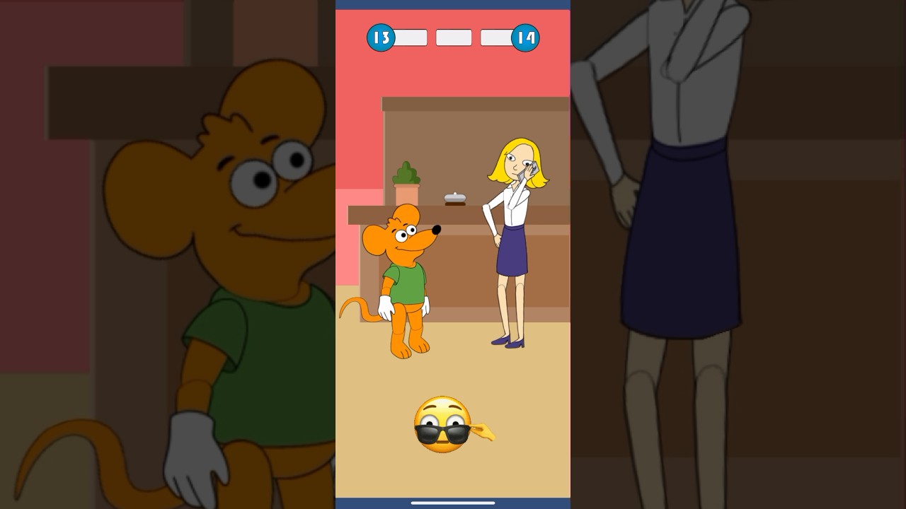 Save The Mouse 13-14 Level 🐭 game #funnygame - YouTube