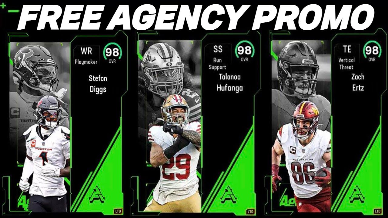 NFL FREE AGENCY PROMO BREAKDOWN PLAYERS, SETS, LTD'S & MORE | MADDEN 25 ...