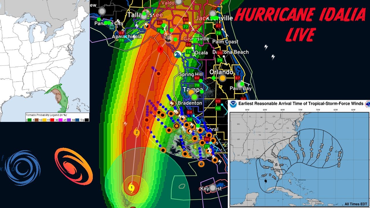 HURRICANE IDALIA PREPARATIONS - LIVE HURRICANE COVERAGE - YouTube
