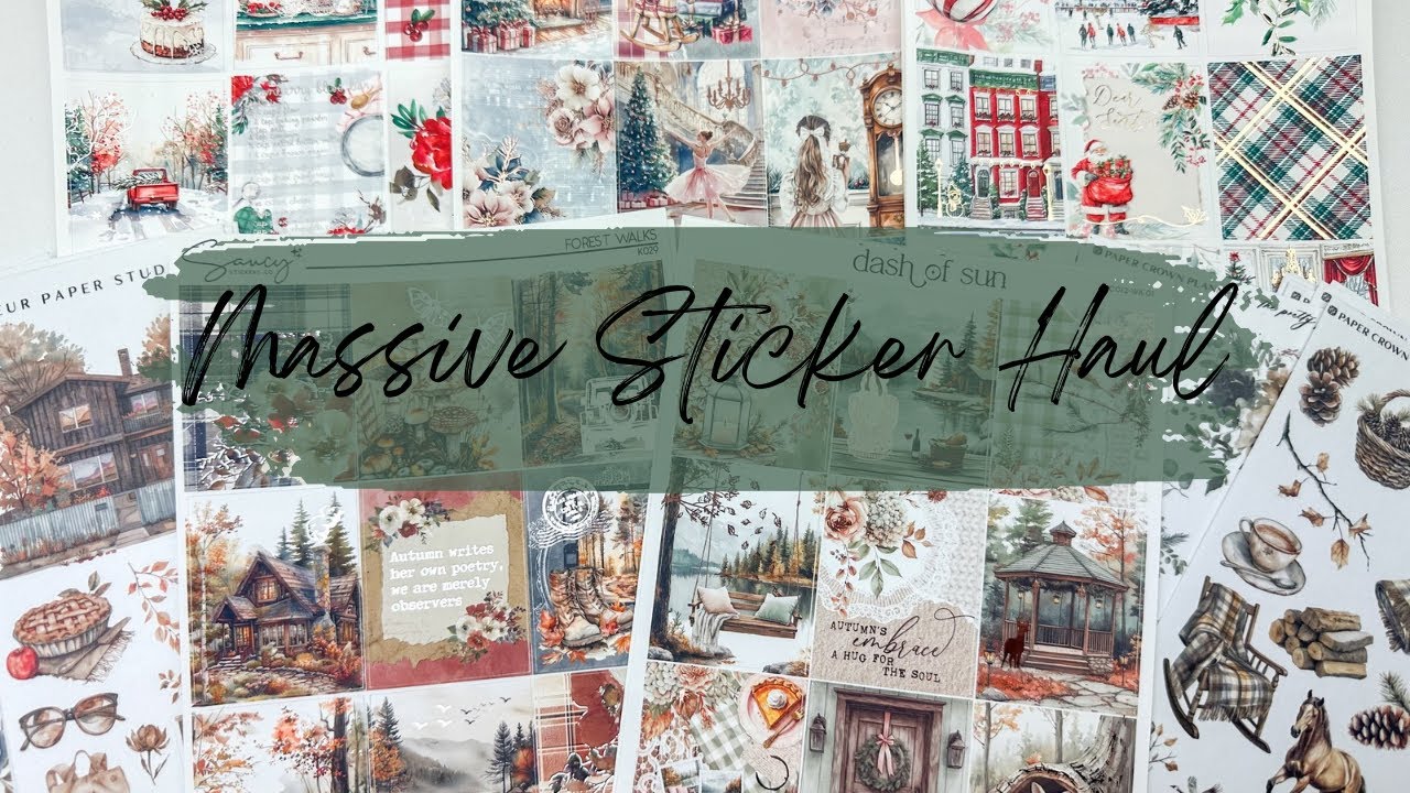 Massive Sticker Haul and Some Fun Announcements! - YouTube