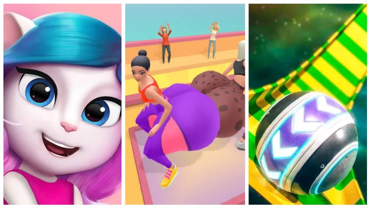 My Talking Angela। Twerk Race। Sky Balls - MAX Levels - New Update ...