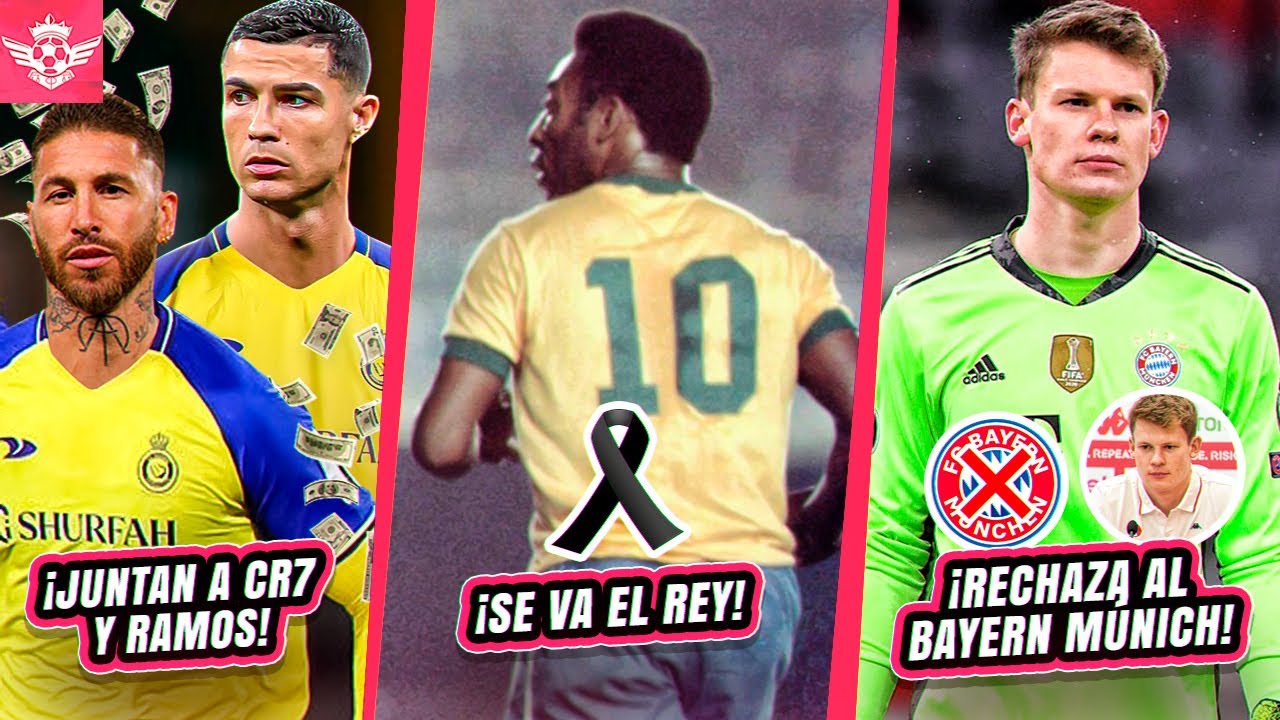 FALLECE el REY PELÉ | Ramos y Cristiano Jugaran JUNTOS Así | Nubel ...