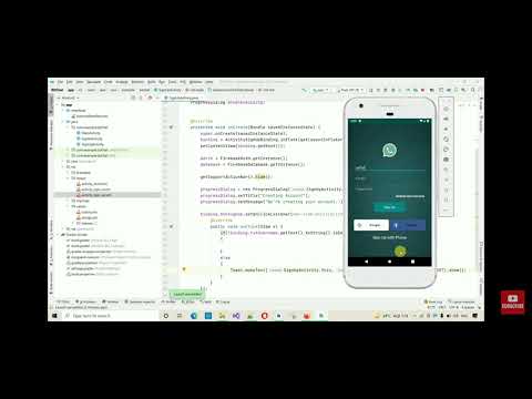 Firebase Login Activity with Realtime Database - YouTube