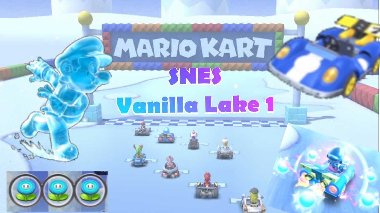 GAMEPLAY | SNES Vanilla Lake 1 | Ice Mario, Blue Seve | ICE FLOWER ...