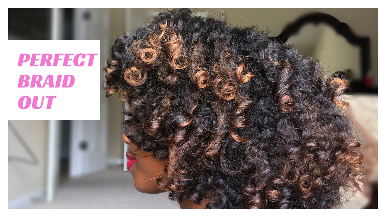 SUPER EASY AND DEFINED Braid Out Tutorial!!!! - YouTube