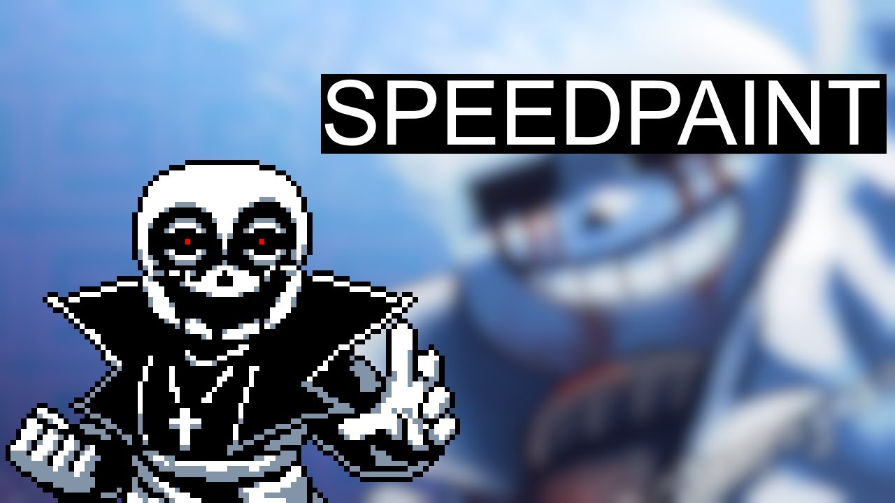 SP!Dusttale Sans Speedpaint - YouTube