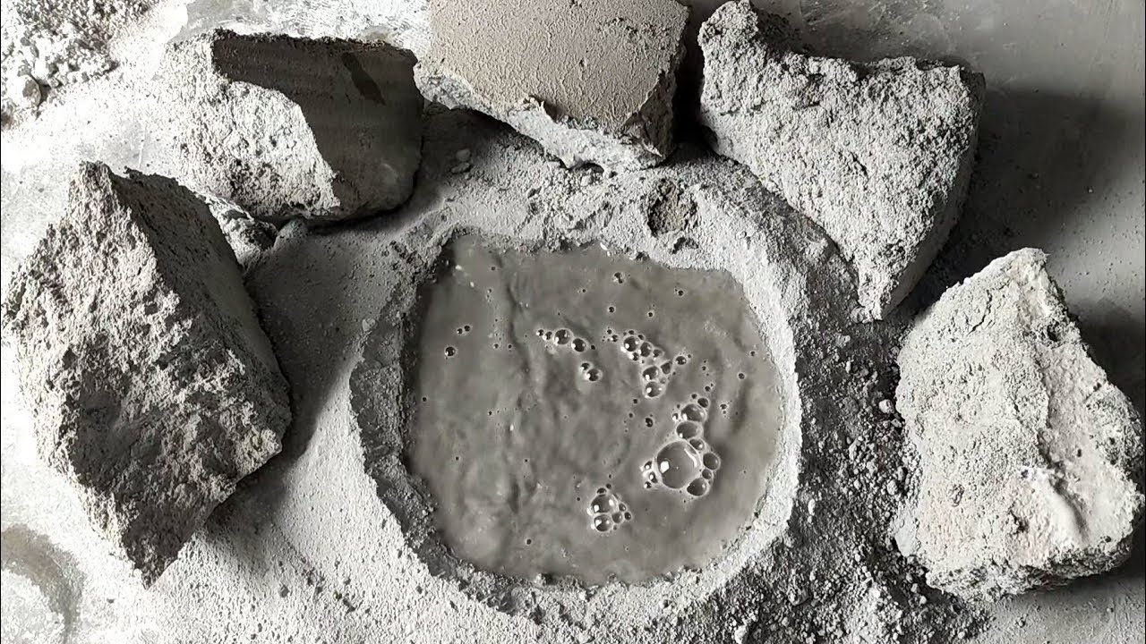 ASMR: super dusty soft crispy pure cement huge chunks+shapes dry ...