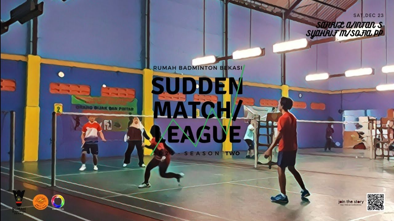 SYAHRIL A/INTAN S vs SYARIF M/SOFIA PP | SM/L RBB 2023 Season II | Dec ...