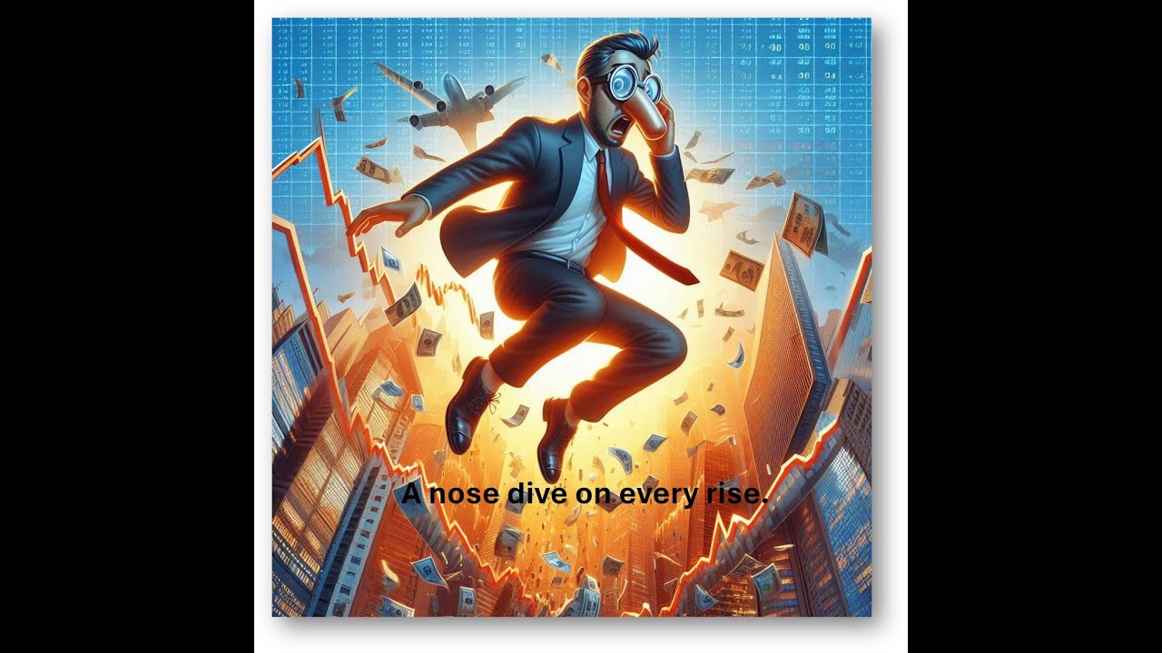 A nose dive on every rise - YouTube