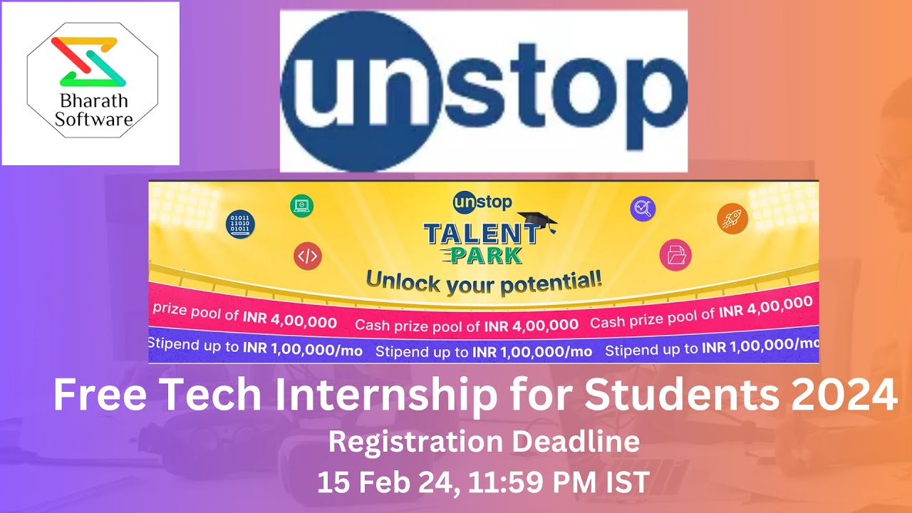 Free Internship for Students 2024 I Unstop Talent Park - Tech I ...