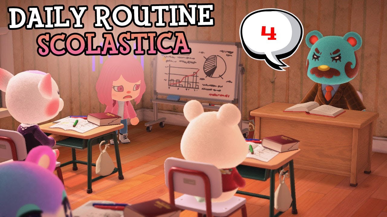 La MIA DAILY ROUTINE SCOLASTICA su ANIMAL CROSSING NEW HORIZONS 🏫 - YouTube