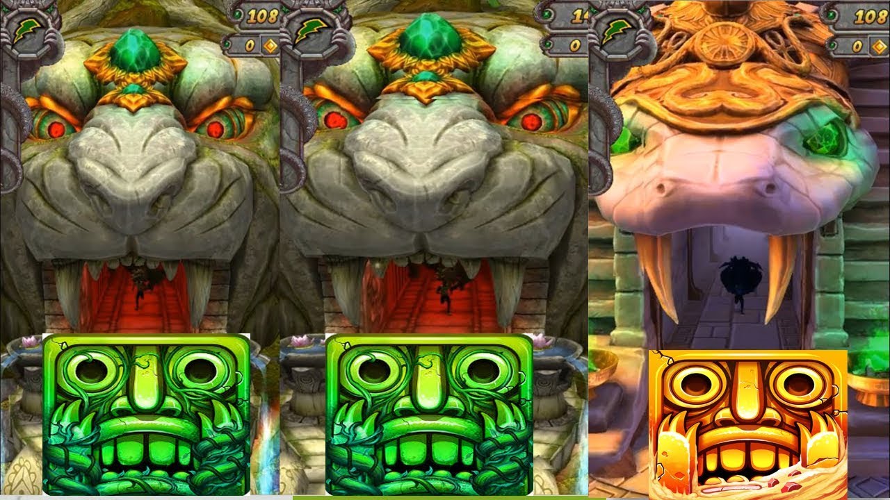 Temple Run 2 Lost Jungle vs Temple Run 2 Blazing Sands Android Gameplay ...