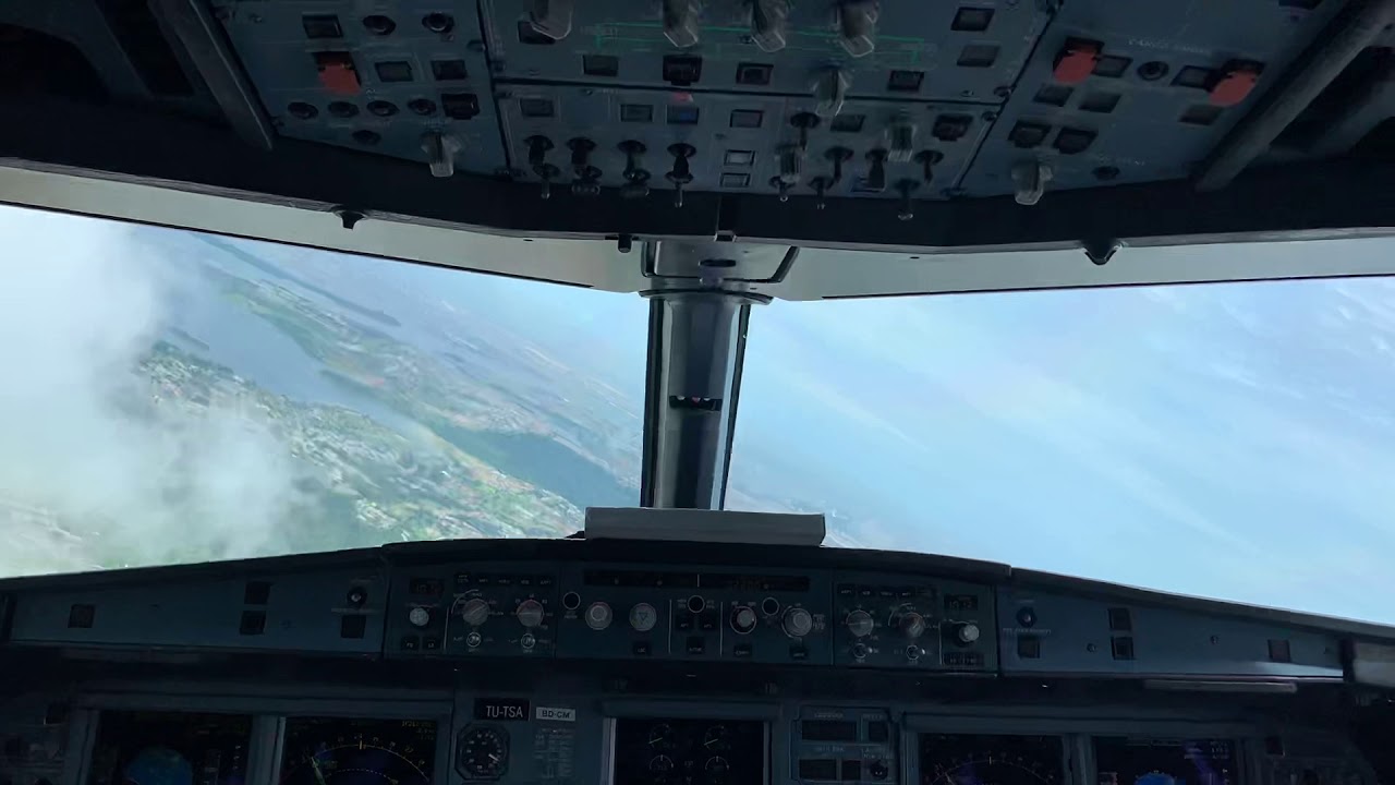 Landing at Félix Houphouët-Boigny Airport Abidjan DIAP. A319. - YouTube