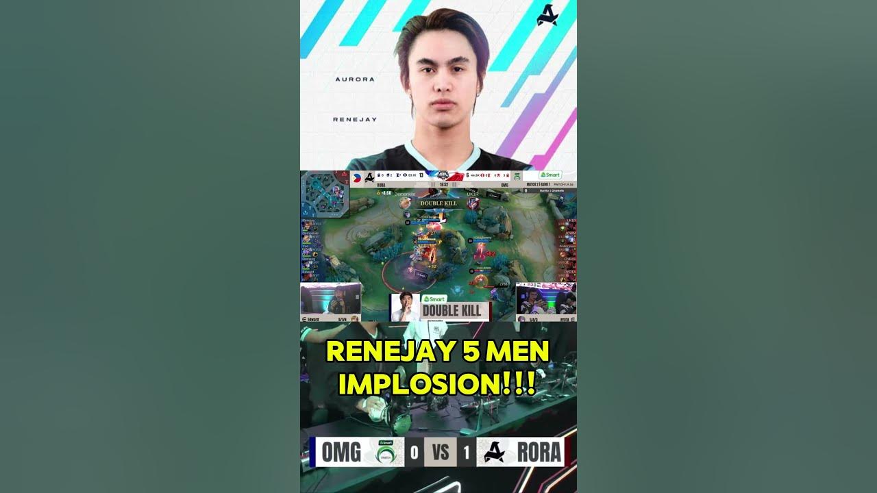 RENEJAY 5 MEN IMPLOSION VS OMEGA || AURORA VS OMEGA GAME 1 #mplph #mlbb #mobilelegends #aurora ...
