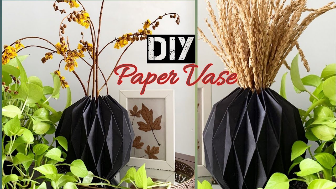 How To Make A Paper Vase - DIY Simple Paper Craft | Paper Craft |Craft ...
