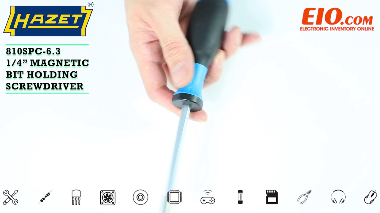 Hazet 810SPC-6.3 Magnetic Bit Holding Screwdriver - YouTube