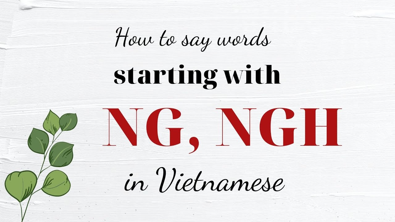 How to say NG at the beginning of words (e.g.Nguyễn) in Vietnamese ...