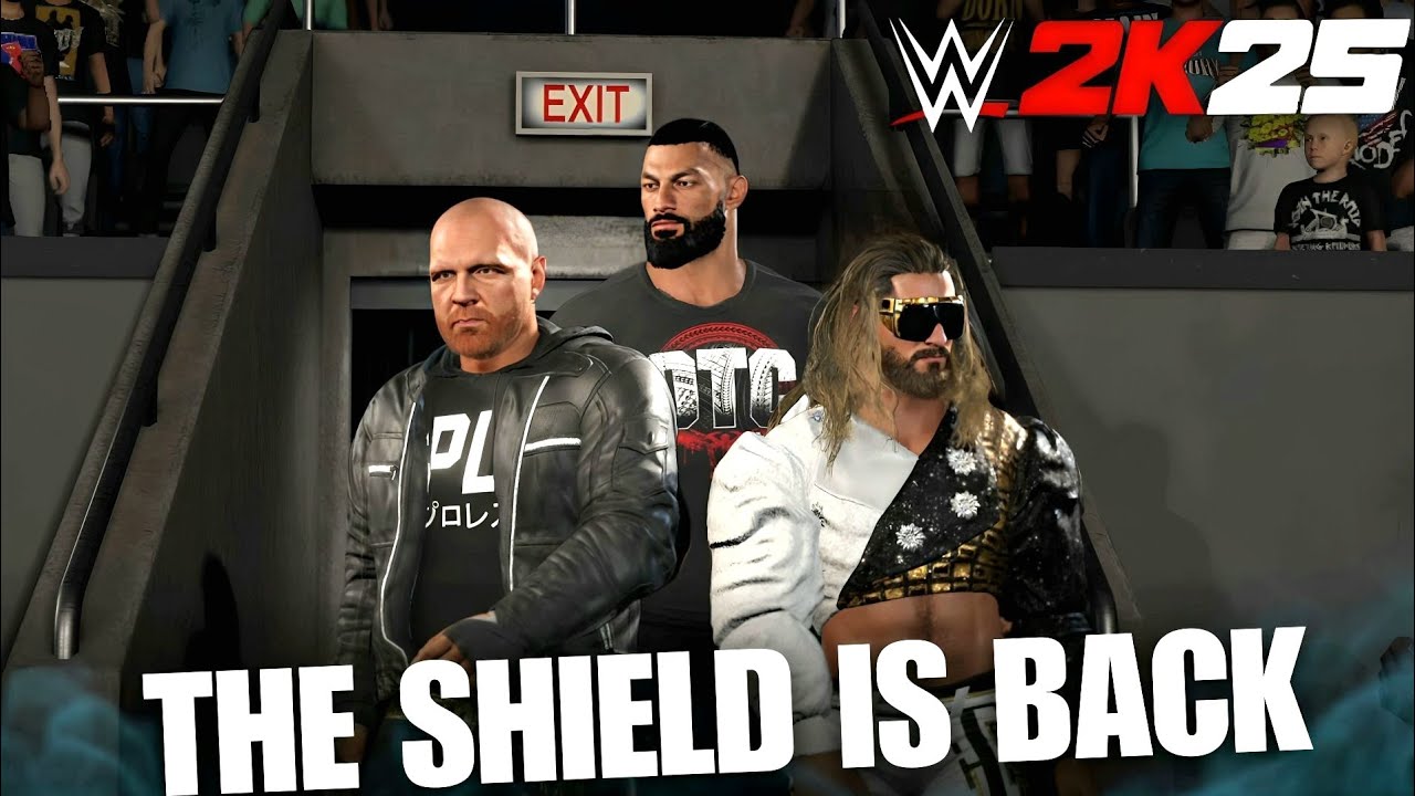 WWE 2K25 THE SHIELD '25 Full Entrance W/Theme & Graphics Pack | NEW WWE ...