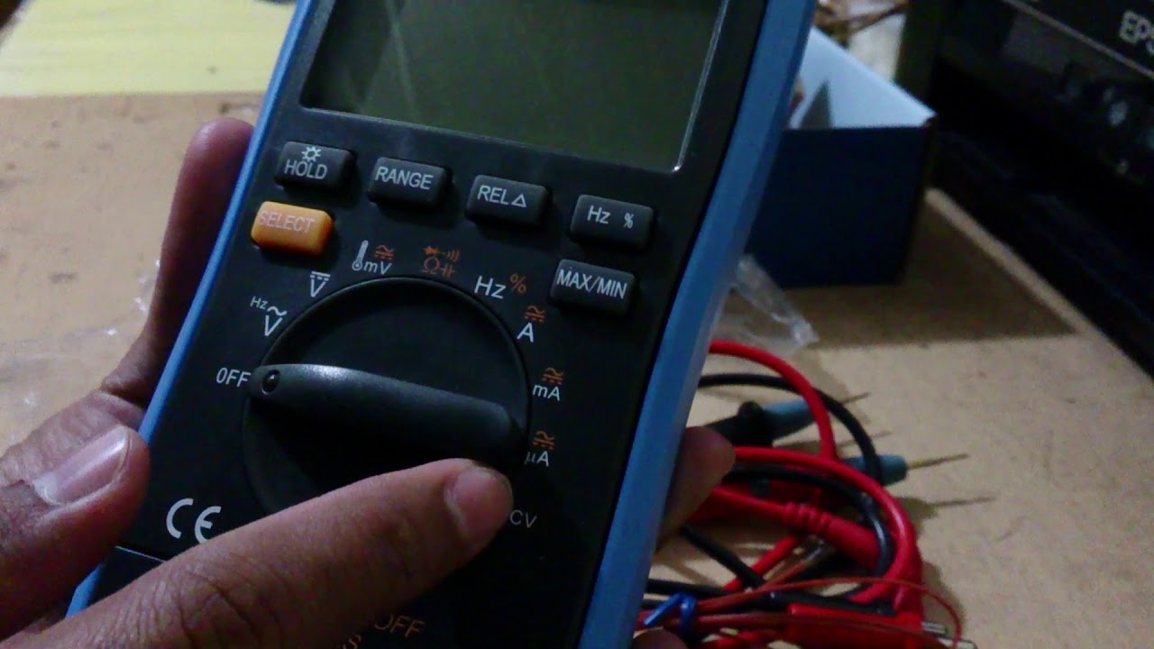 UNBOXING and TEST MULTIMETER DIGITAL SUNSHINE DT-17N - YouTube