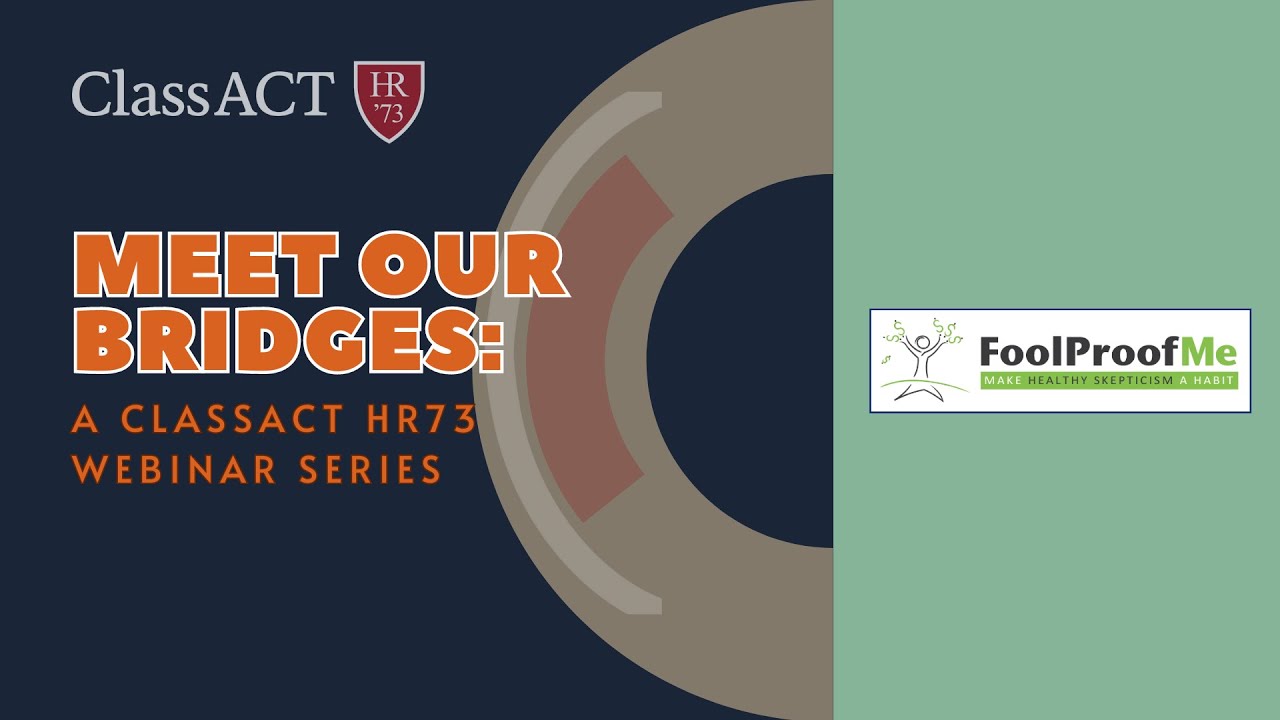 Meet Our Bridges: FoolProofMe Foundation Full Webinar - YouTube