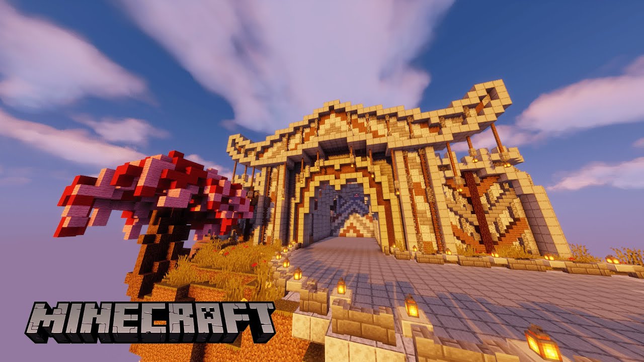 Minecraft Timelaps Chinese Temple Part 1 - YouTube