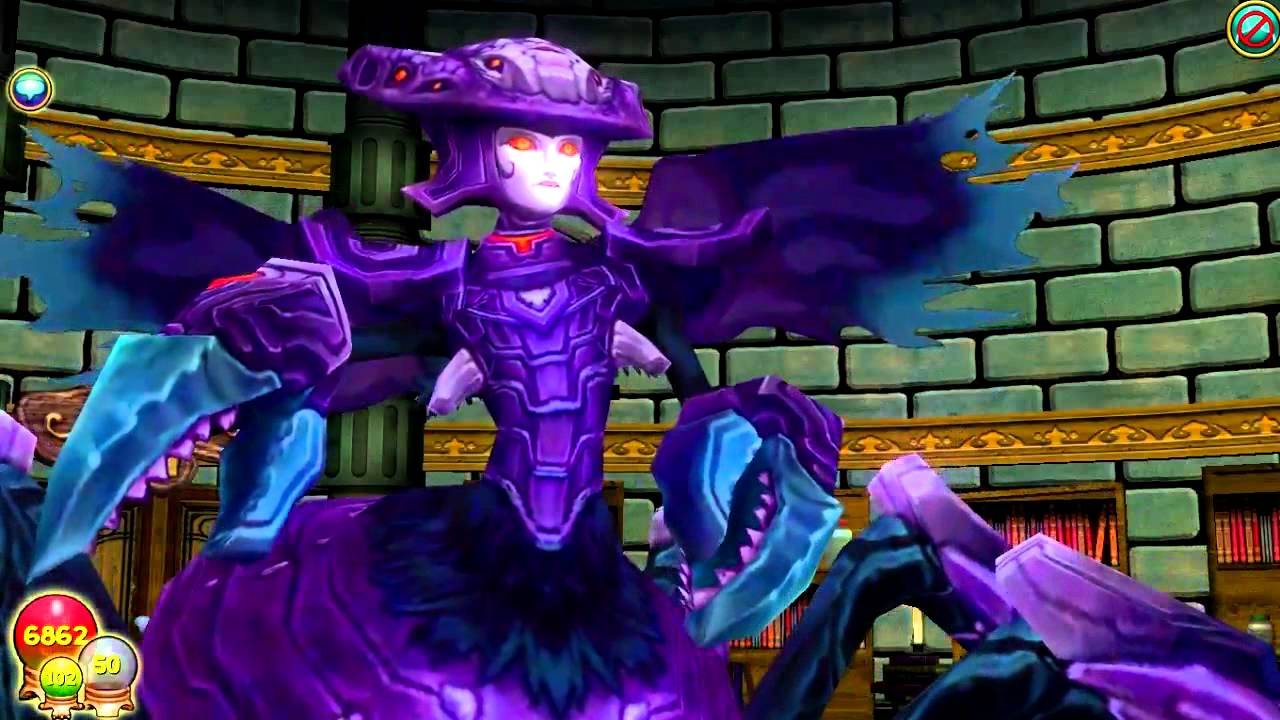 WIZARD101 MORGANTHE'S ICY GLARE SPELL - YouTube