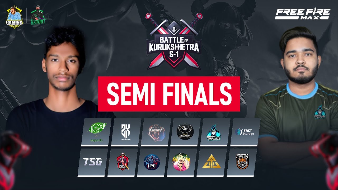 Semi Finals G1 - Battle Of Kurukshetra - 4 T1 vs 8 Telugu Teams ...