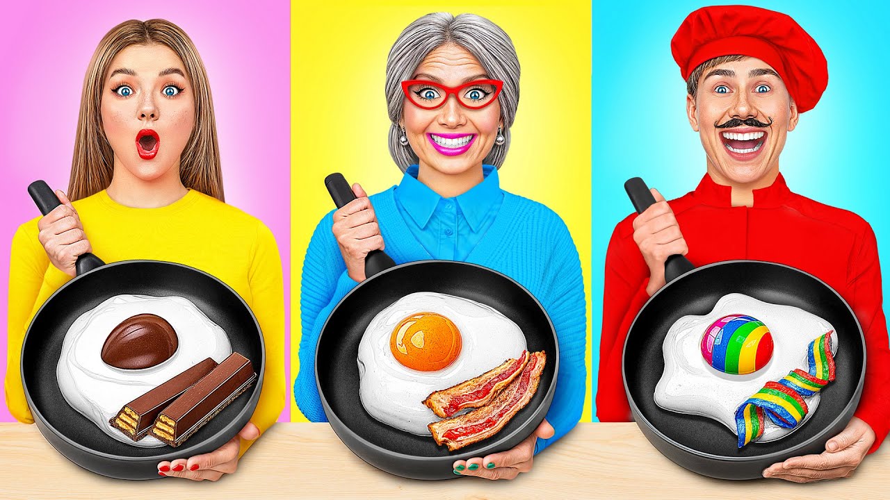 Tantangan Masakanku vs Nenek | Tantangan Gila oleh Super Hyper DO - YouTube