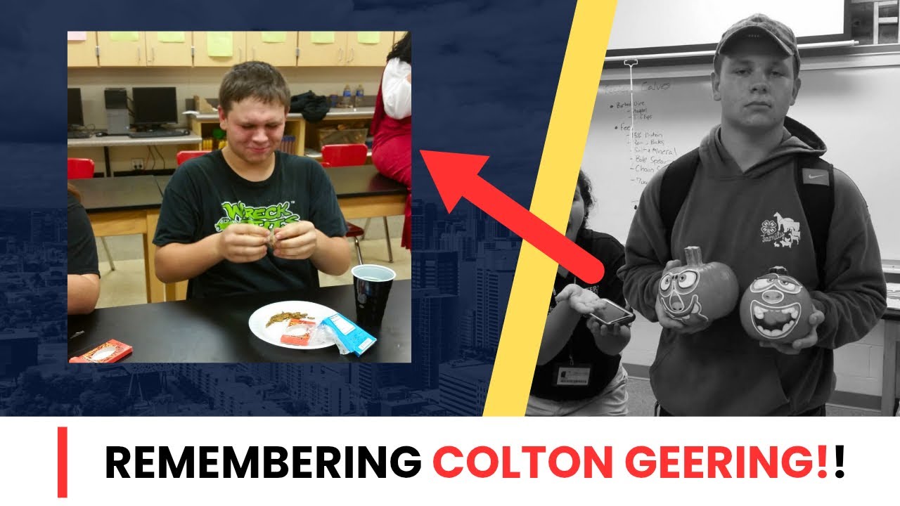 Community Mourns the Sudden Death of Colton Geering - YouTube