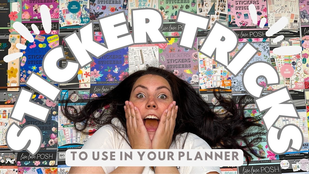 10 STICKER HACKS to try in your PLANNER! - YouTube