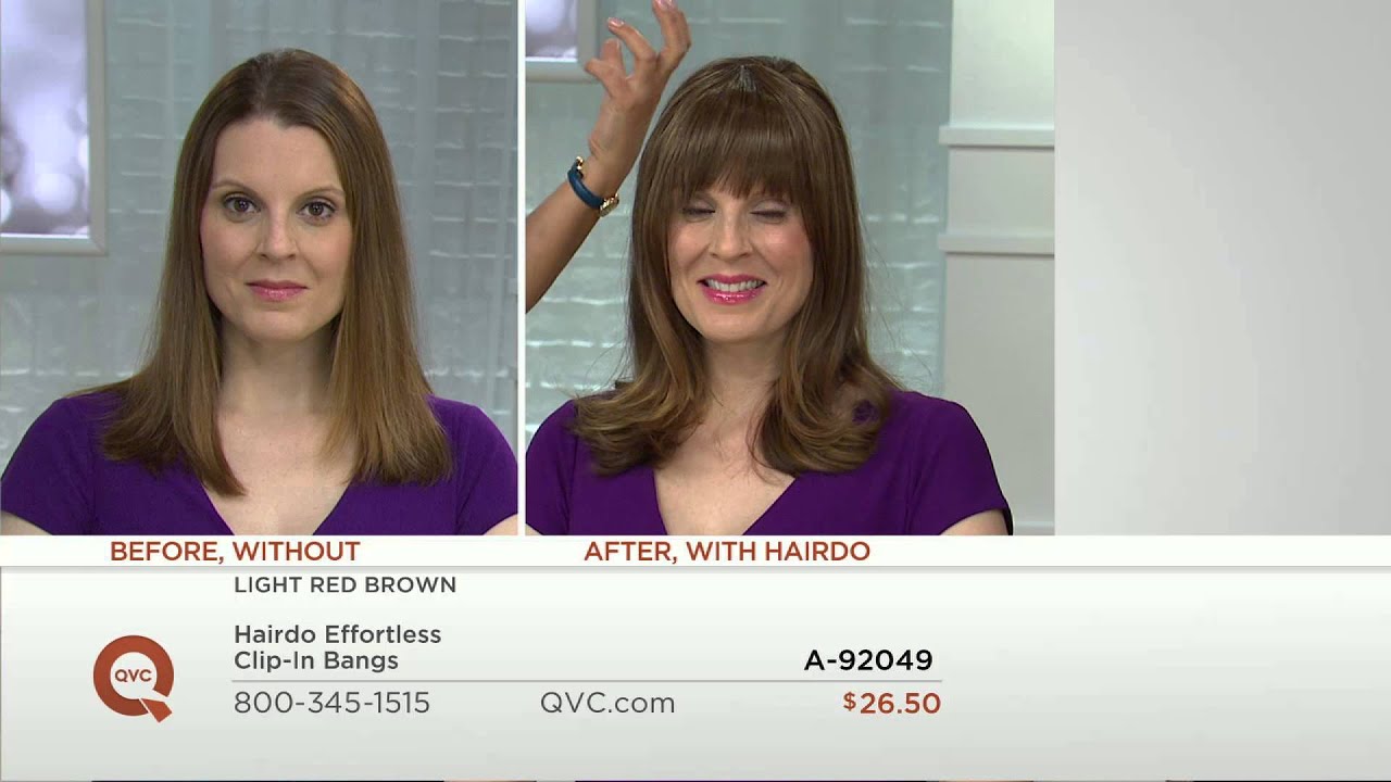 Hairdo Effortless Clip-In Bangs with Gabrielle Kerr - YouTube