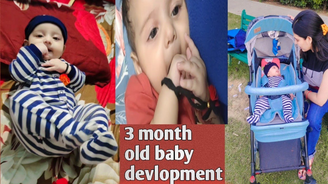 3 month old baby's Full day routine / Devlopment and milestone / Indian ...