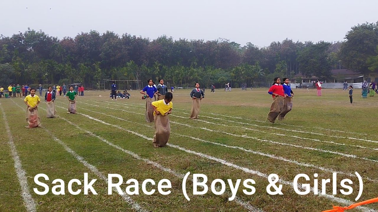 Sack Race || Boys & Girls || Games & Sports - YouTube