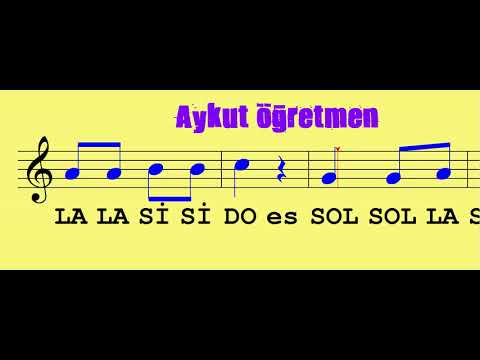 30.Etüt Nota Okuma Dersi Solfej Blok Flüt Piyano Keman Gitar Etüt Notaları Müzik bilgisi ve dersi