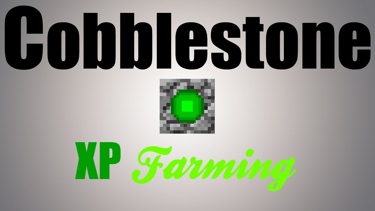Minecraft - Cobblestone XP Farming - YouTube