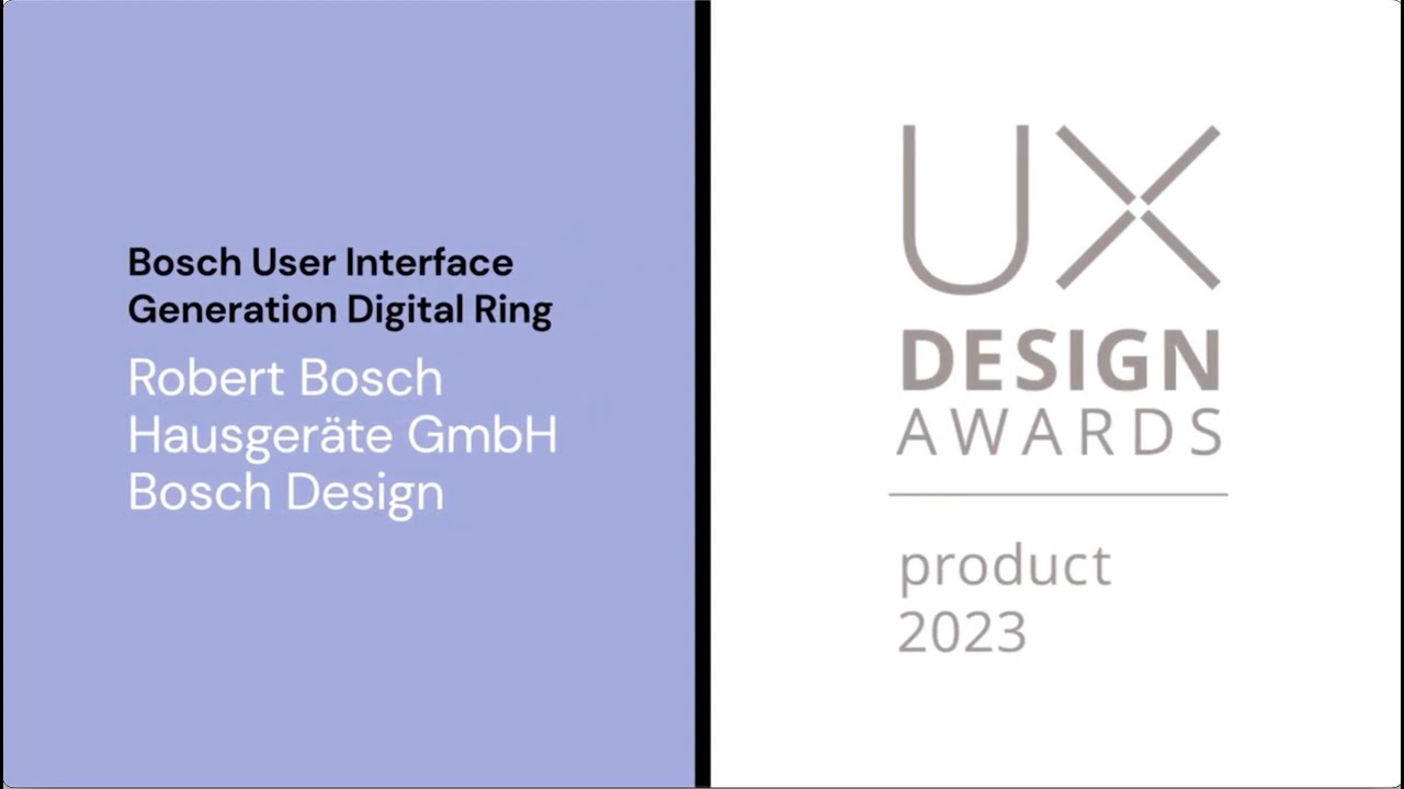 Meet the Winners: UX Design Award | Product 2023: “Bosch User Interface ...